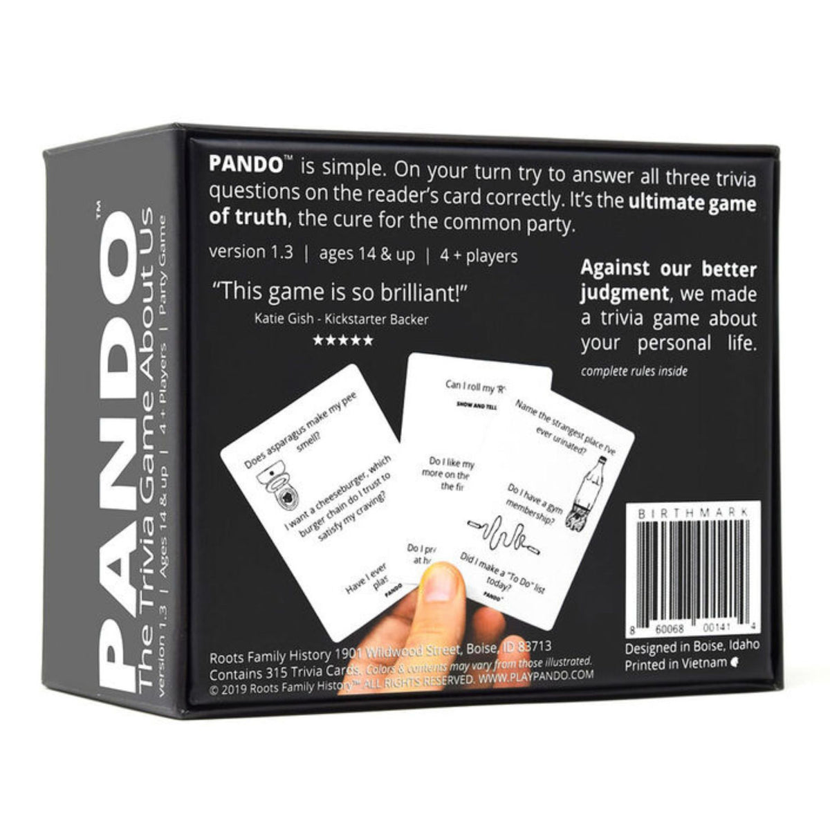 Pando: The Trivia Game About Us | Wonder Works Toys